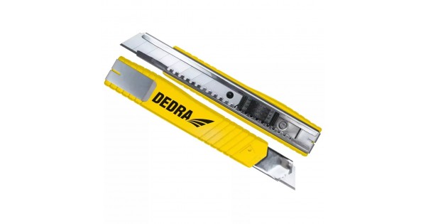 Cutter din metal cu lama demontabila 18mm Dedra