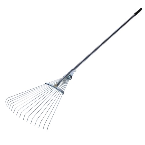 Grebla metalica reglabila pentru frunze, cu coada, Micul Fermier GF-1010