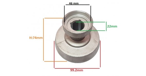 Ambreiaj conic superior cu ferodou pentru motosapa / motocultor ferodou ...