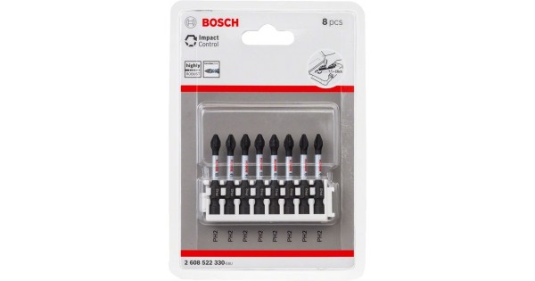 Set 8 biti impact Insert Bit, 50mm, PH2 Bosch