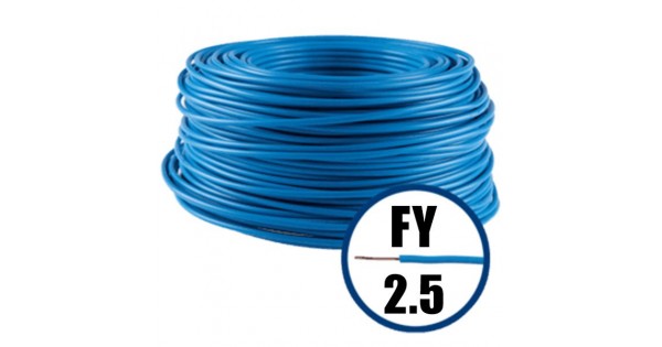 Conductor FY 2.5 - 100 m - Cablu curent cupru plin, disponibil in TOATE ...