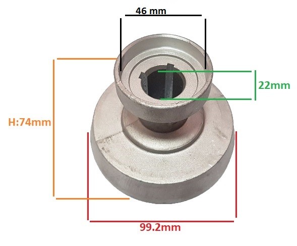 Ambreiaj conic superior cu ferodou pentru motosapa / motocultor ferodou ...